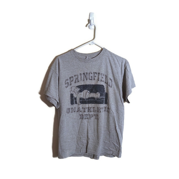 Delta | Shirts | Vtg The Simpsons Homer Simpson Springfield Unathletic ...